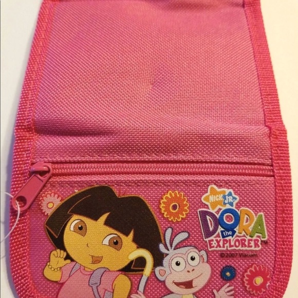 Nickelodeon | Accessories | Dora The Explorer Kids Pink Trifold Wallet ...